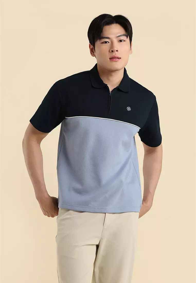 Buy Penshoppe Dress Code Half Zip Polo Online | ZALORA Malaysia