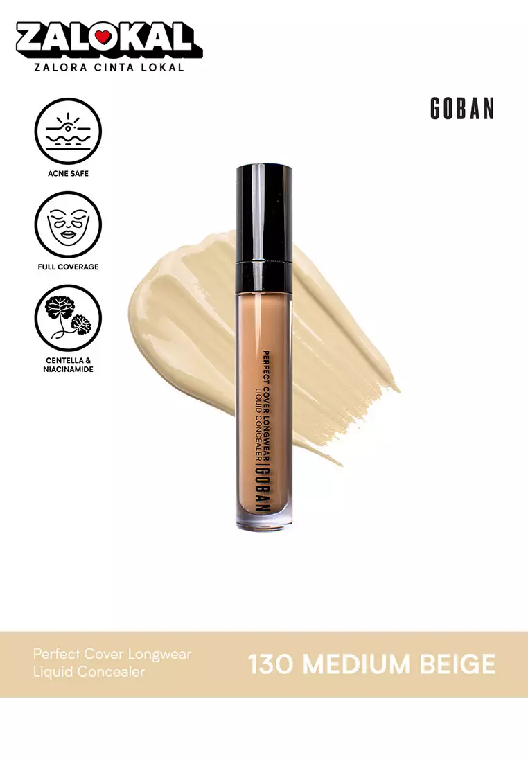 Jual Goban GOBAN Perfect Cover Longwear Liquid Concealer Medium Beige ...