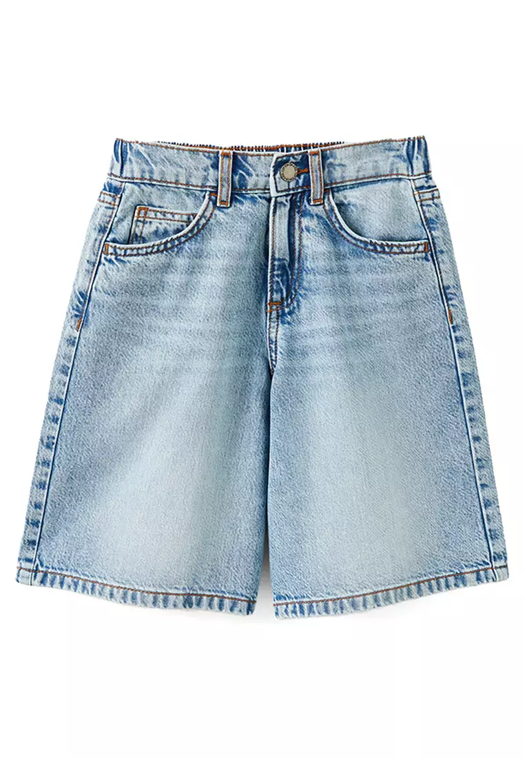 Buy Cotton On Kids Super Baggy Denim Jorts 2025 Online | ZALORA
