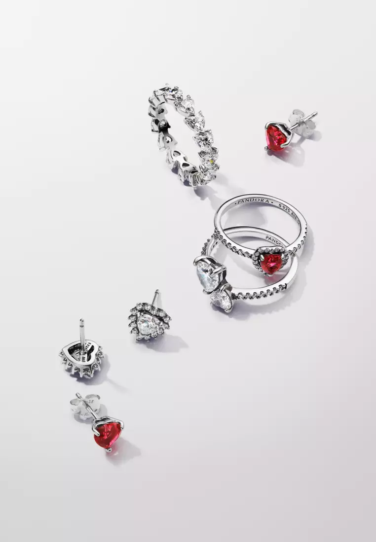 Buy PANDORA Pandora Row of Hearts Eternity Ring Online | ZALORA Malaysia