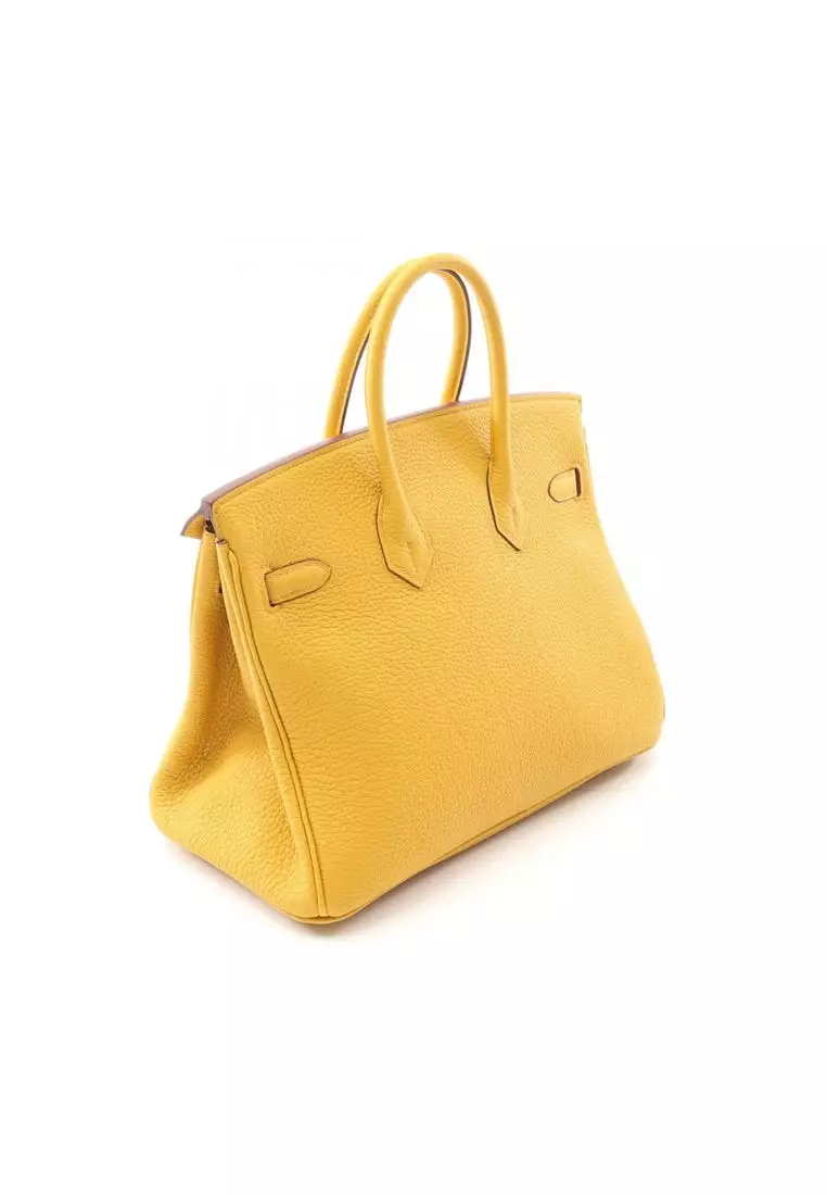 Buy Hermes Pre-Loved Hermès Yellow Leather Birkin 25 2025 Online | ZALORA