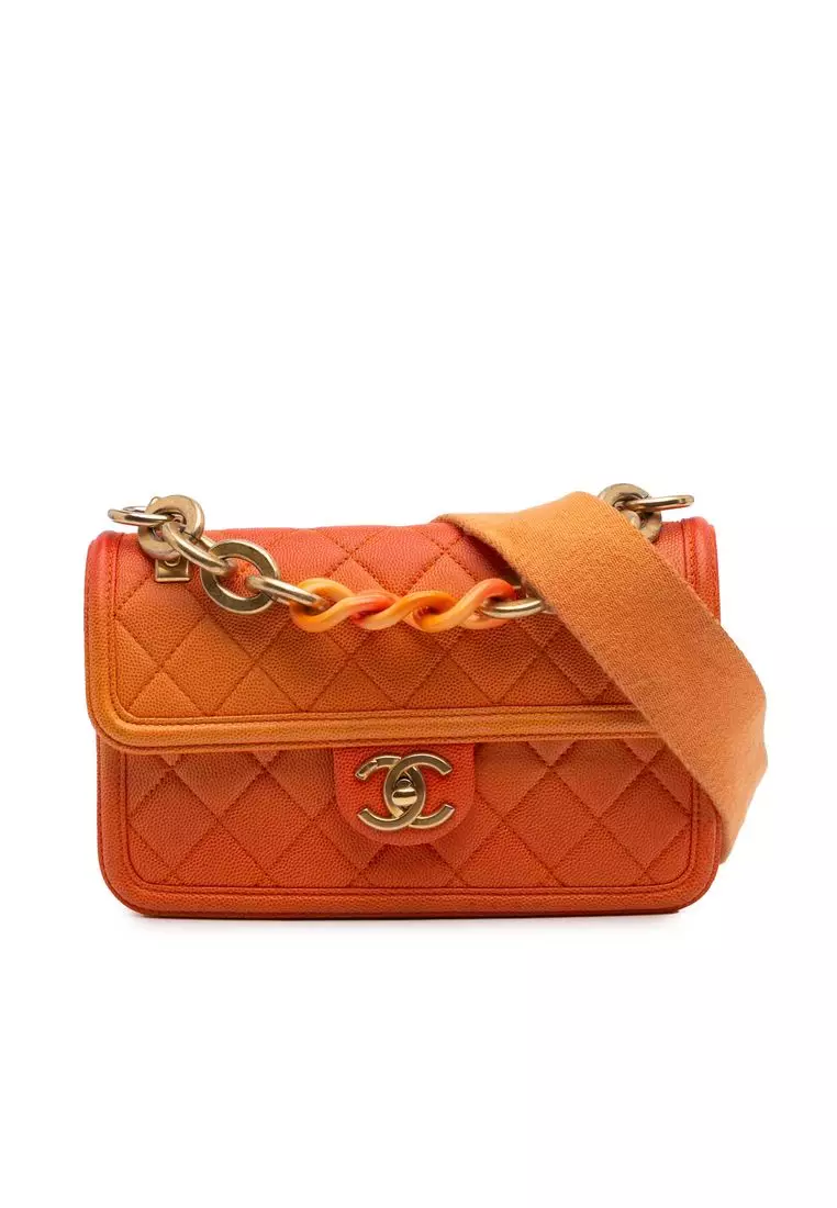 Buy Chanel Pre-Loved Chanel Small Quilted Caviar Sunset On The Sea Flap ...