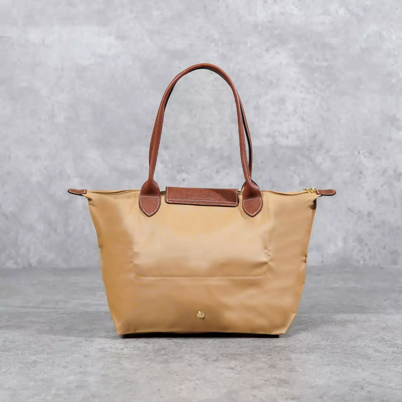 Jual LONGCHAMP Tas LONGCHAMP LE PLIAGE LONG HANDLE BROWN CHAMOIS ...