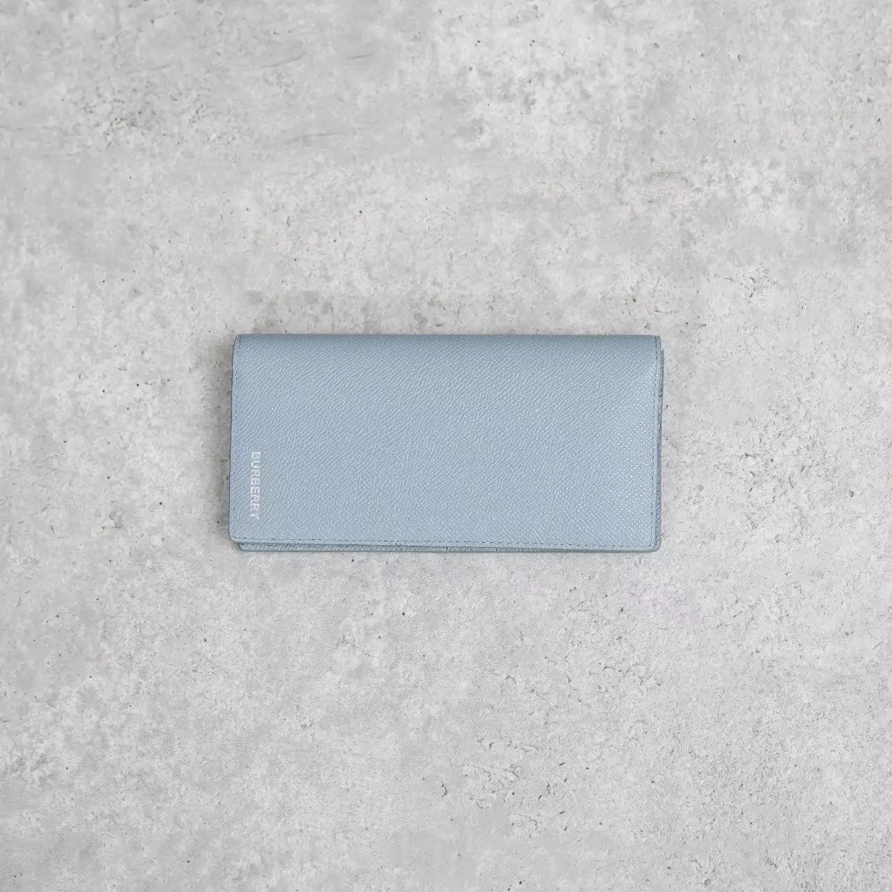 Jual Burberry Dompet BURBERRY TEXT SILVER SIDE GREY LONG WALLET 100% ...