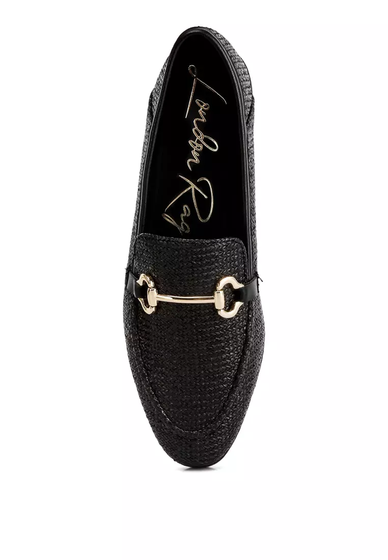 Buy London Rag Black Horsebit Detail Flat Loafers 2025 Online | ZALORA