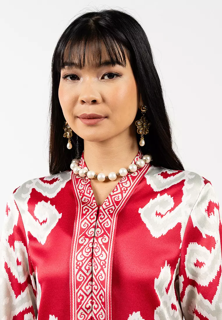 Buy TAS by Tom Abang Saufi Sandy Long Kebaya Set Online | ZALORA Malaysia