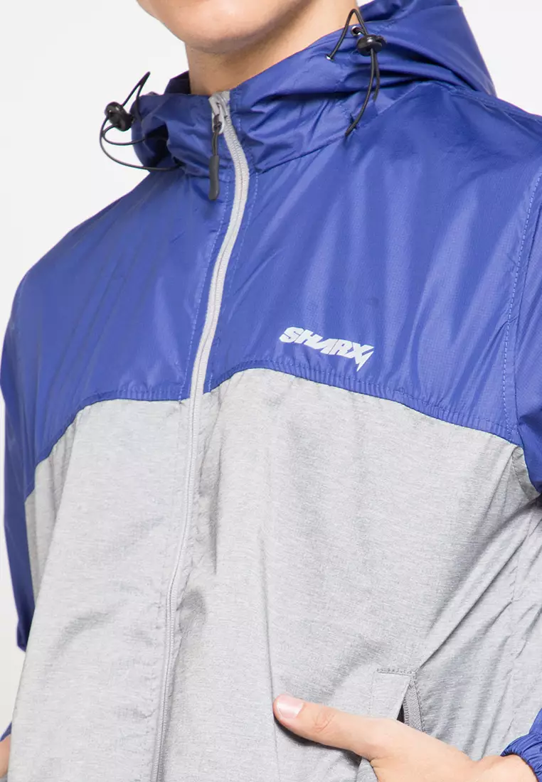 Jual SHARKS Sharks - Windbreaker Outdoor Jacket - Blue [SGG2712656KK ...