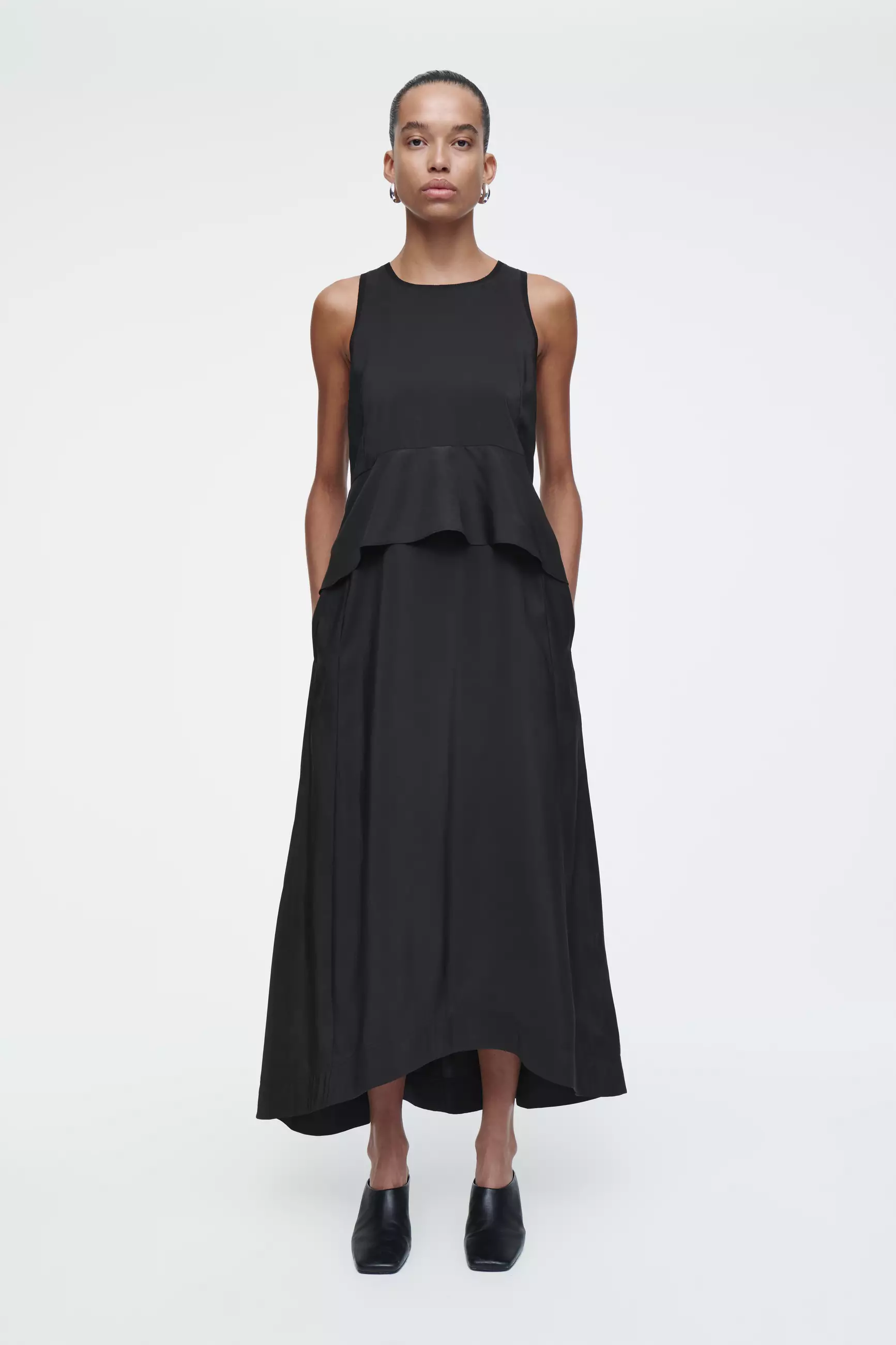 Buy COS Panelled Tie-Detail Maxi Dress Online | ZALORA Malaysia
