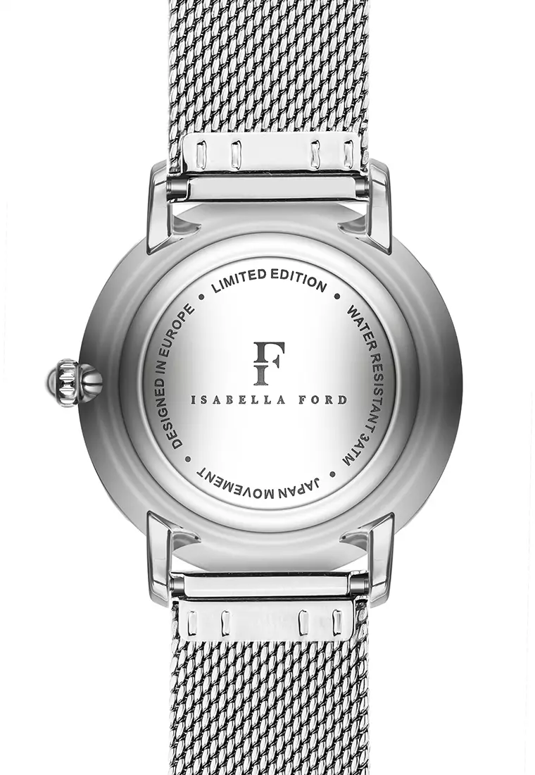 Buy Isabella Ford Isabella Ford Adore Silver Mesh Women Watch 2026 ...
