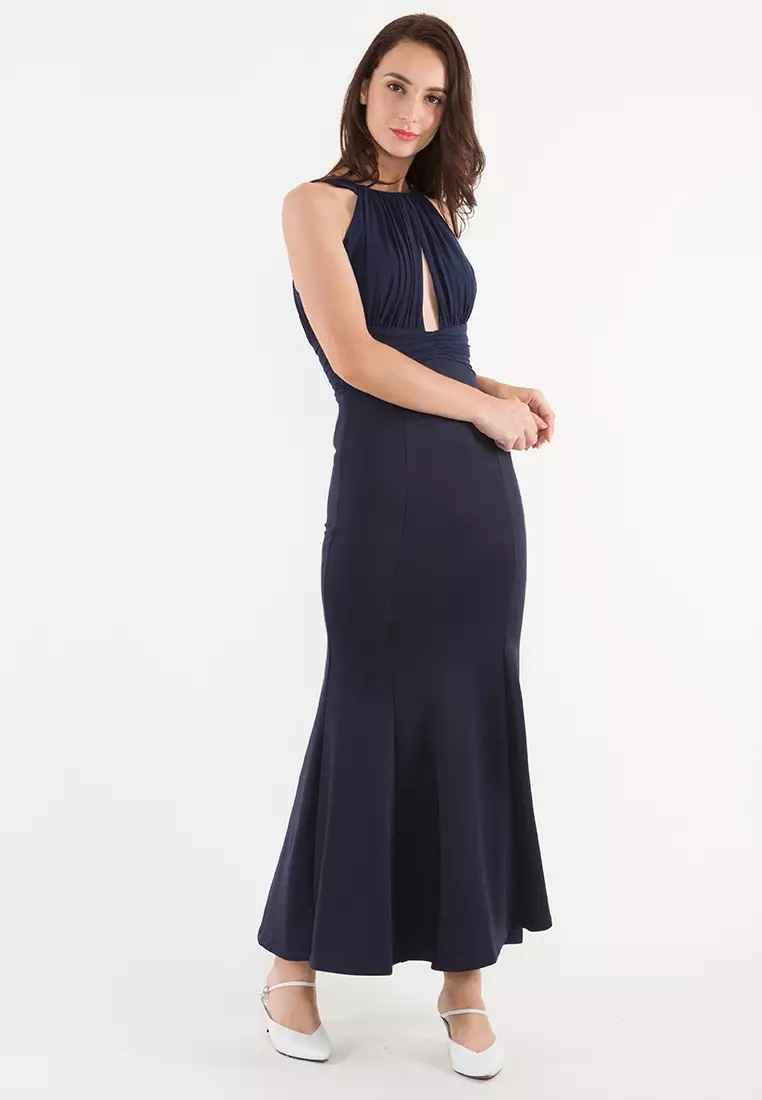 Buy Bebebeige Slim Fit Mermaid Maxi Dinner Dress Online | ZALORA Malaysia
