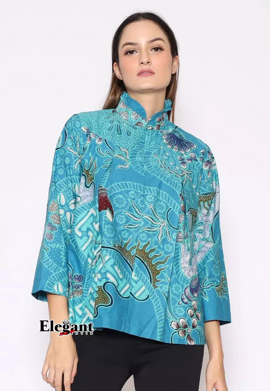 Jual Elegant Batik Blouse Batik Sablon Malam Reseleting Maheswara ...