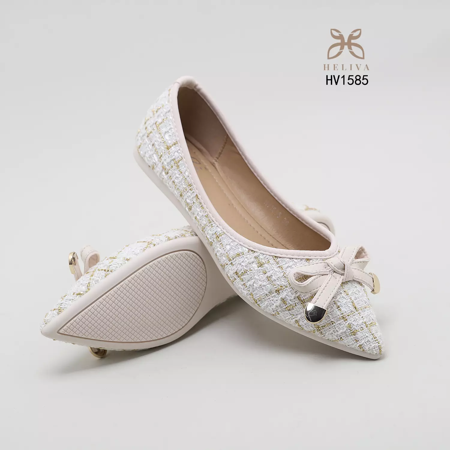 Jual HELIVA Heliva Coco Flat Shoes Bow Original 2024 | ZALORA Indonesia