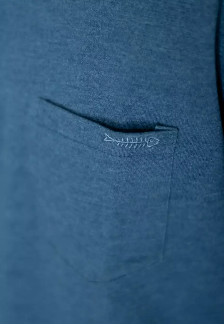 Jual IEBE Kaos Lengan Panjang Kancing IEBE J1HL8068 Denim Blue TW ...