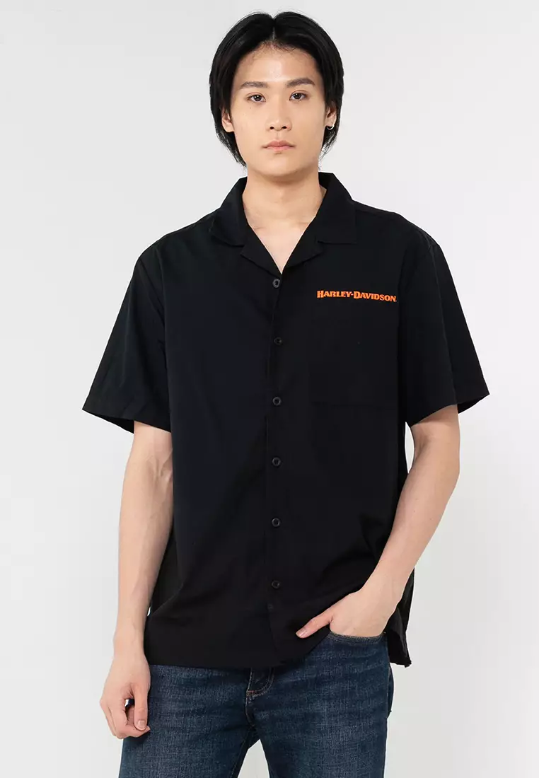 Buy Harley-Davidson Harley-Davidson Burning Eagle Short Sleeve Shirt 2024 Online | ZALORA ...