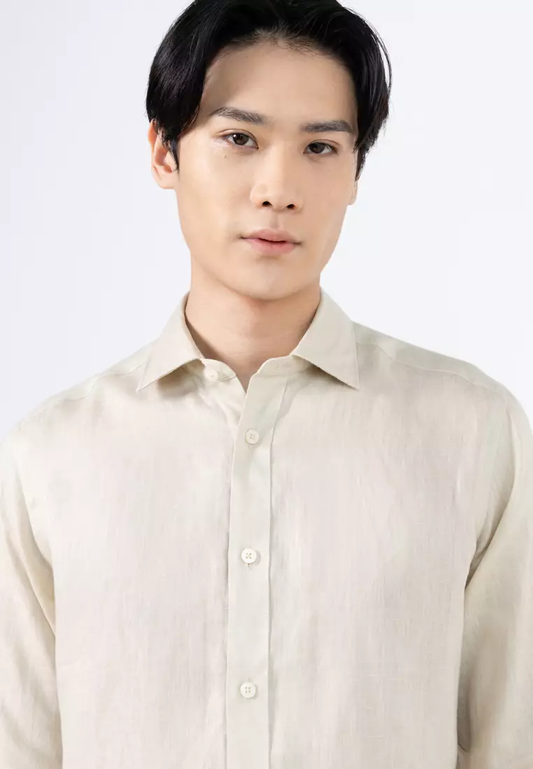 Buy MANGO Man Regular-Fit 100% Linen Shirt 2026 Online | ZALORA Philippines