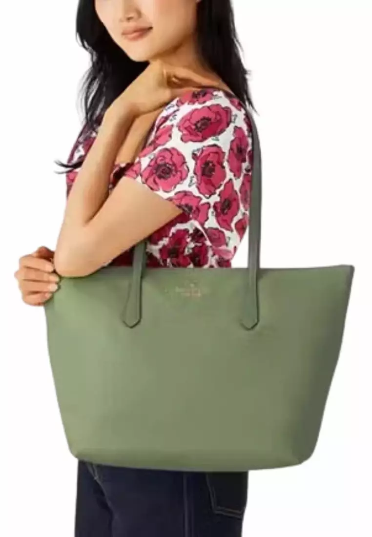 Buy Kate Spade Kate Spade Kitt Nylon Tote Bag In Cedar Stand KC455 2025 ...