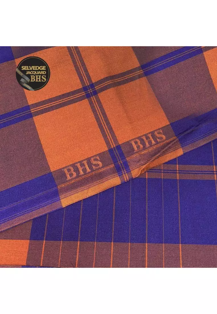 Jual BHS Sarung BHS Excellent Gold Motif E51 KDT Coklat Ungu 01 ...