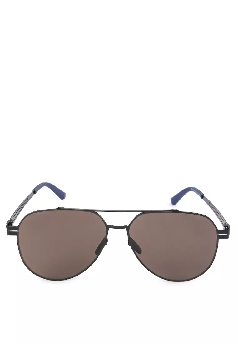 Jual Urban State Polarized Metal Frame Geometric Aviator Sunglasses