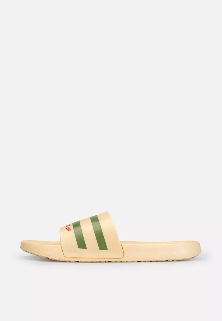 Buy World Balance One Up By World Balance Strip Sliders Men's Slides ...