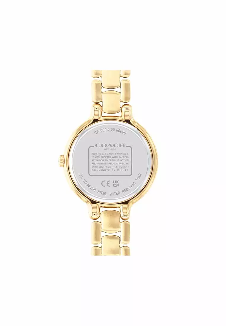 Buy Coach Chelsea Women's Watch Ionic Plated Thin Gold Steel Strap ...