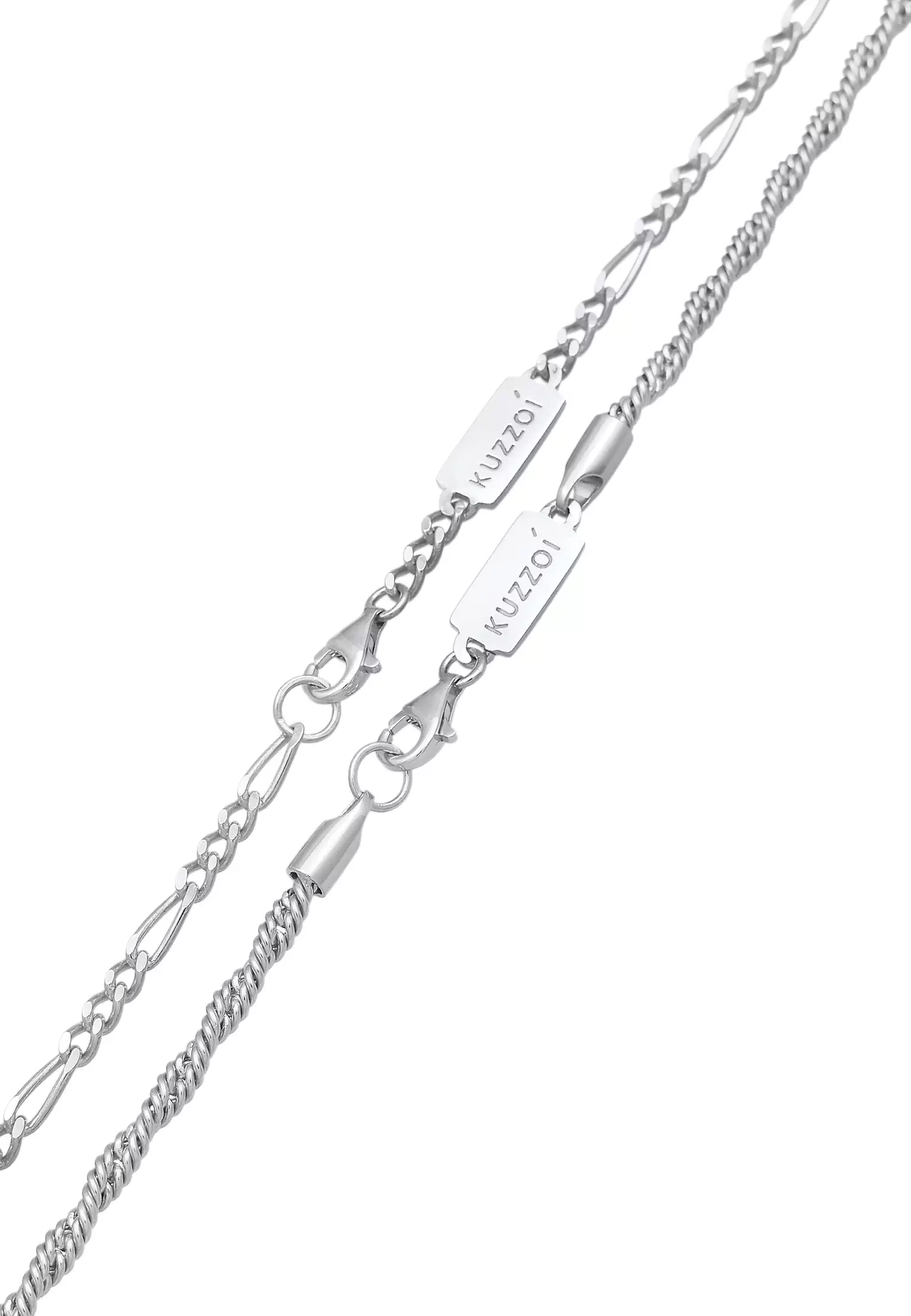 Buy Kuzzoi Men's Silver Mixed Chain Necklace 2026 Online | ZALORA