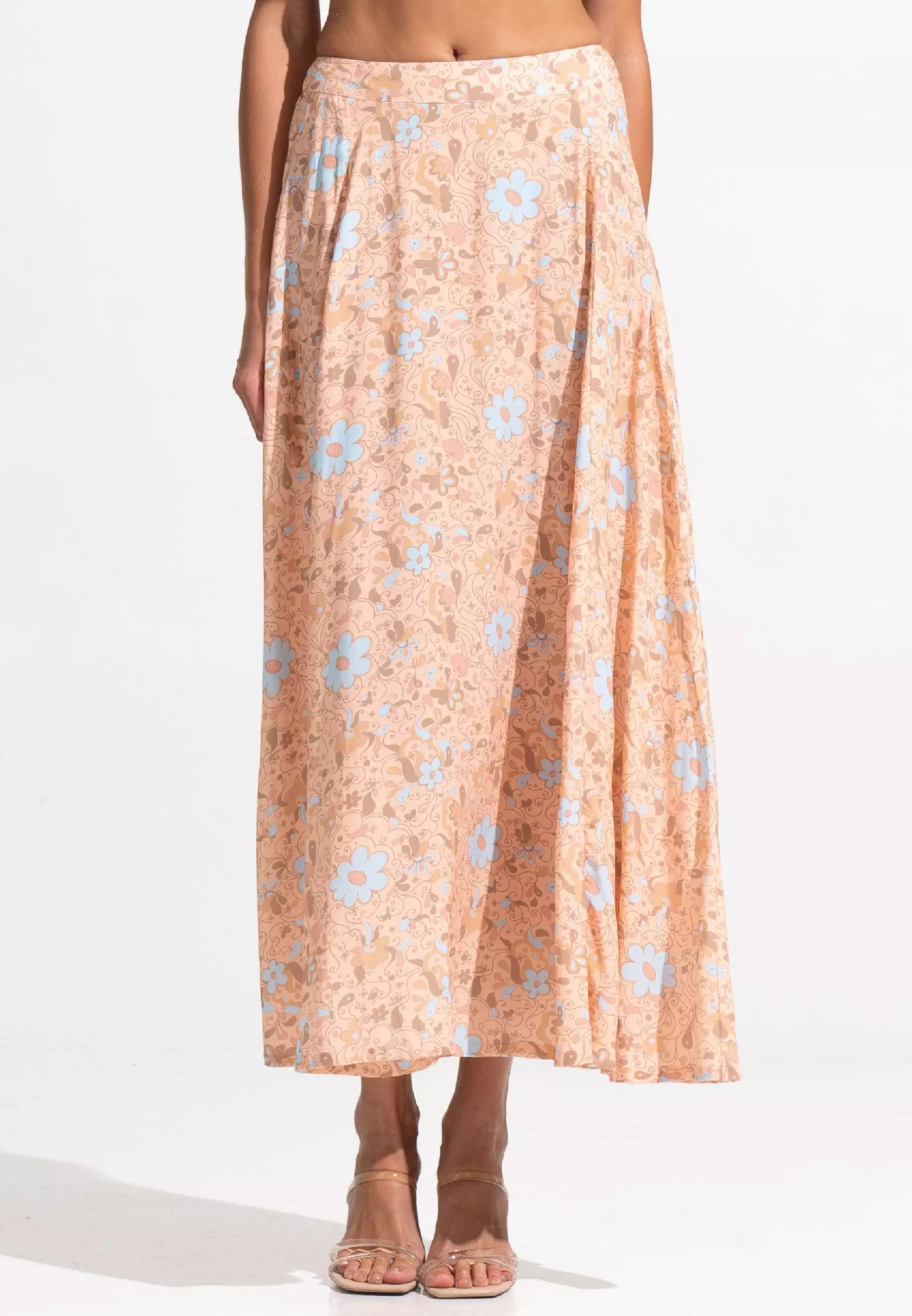 Jual morratobali Morrato Bali - Amara Maxi Skirt Fleur Peach Original 2024 | ZALORA Indonesia