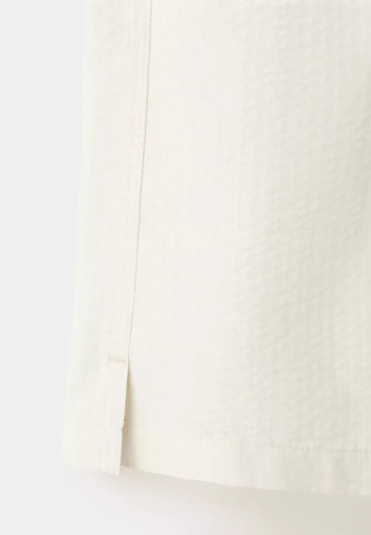 Buy MANGO Man Seersucker Swim Shorts 2026 Online | ZALORA