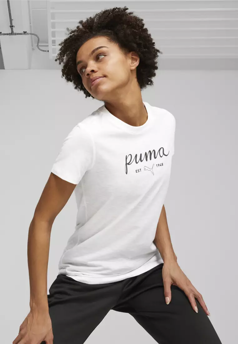 Jual Puma Women'S Graphic Script Tee Original 2024 | ZALORA Indonesia