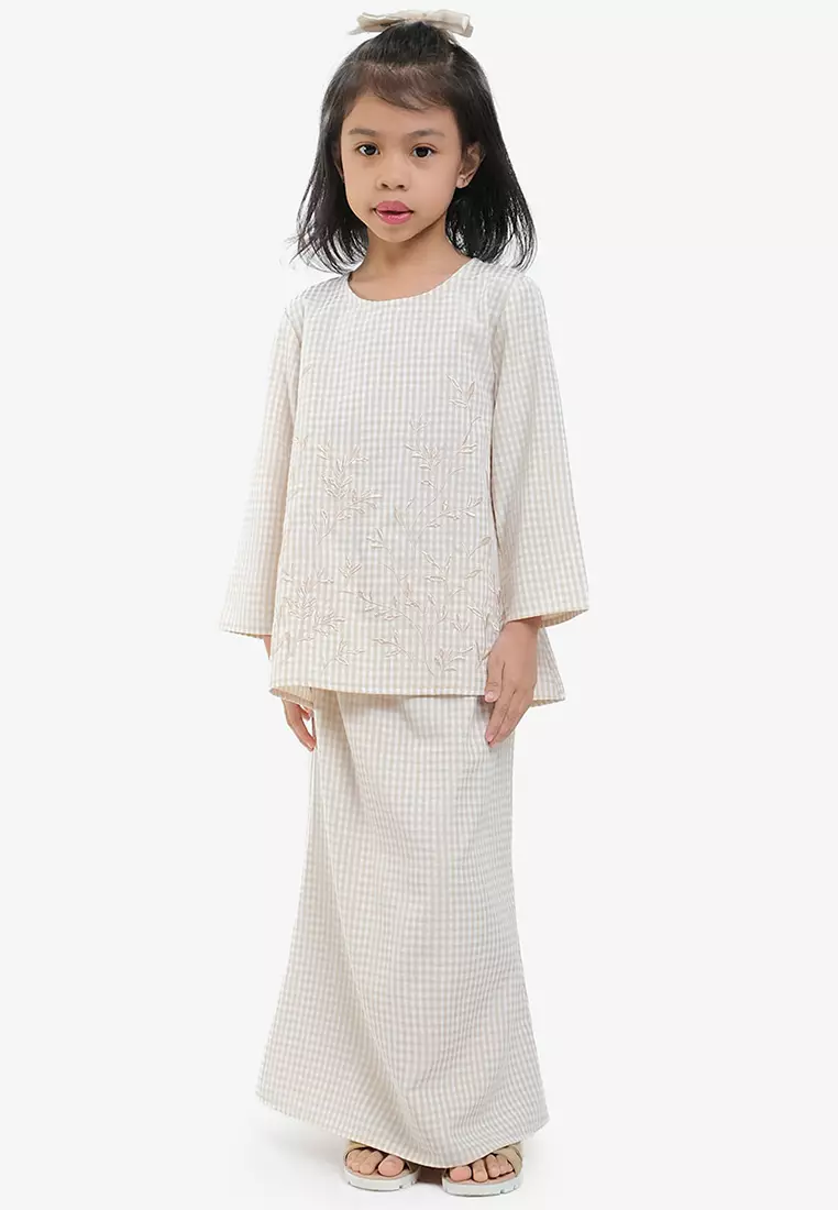 Buy POPLOOK KIDS Maizun Set - Beige Check Online | ZALORA Malaysia