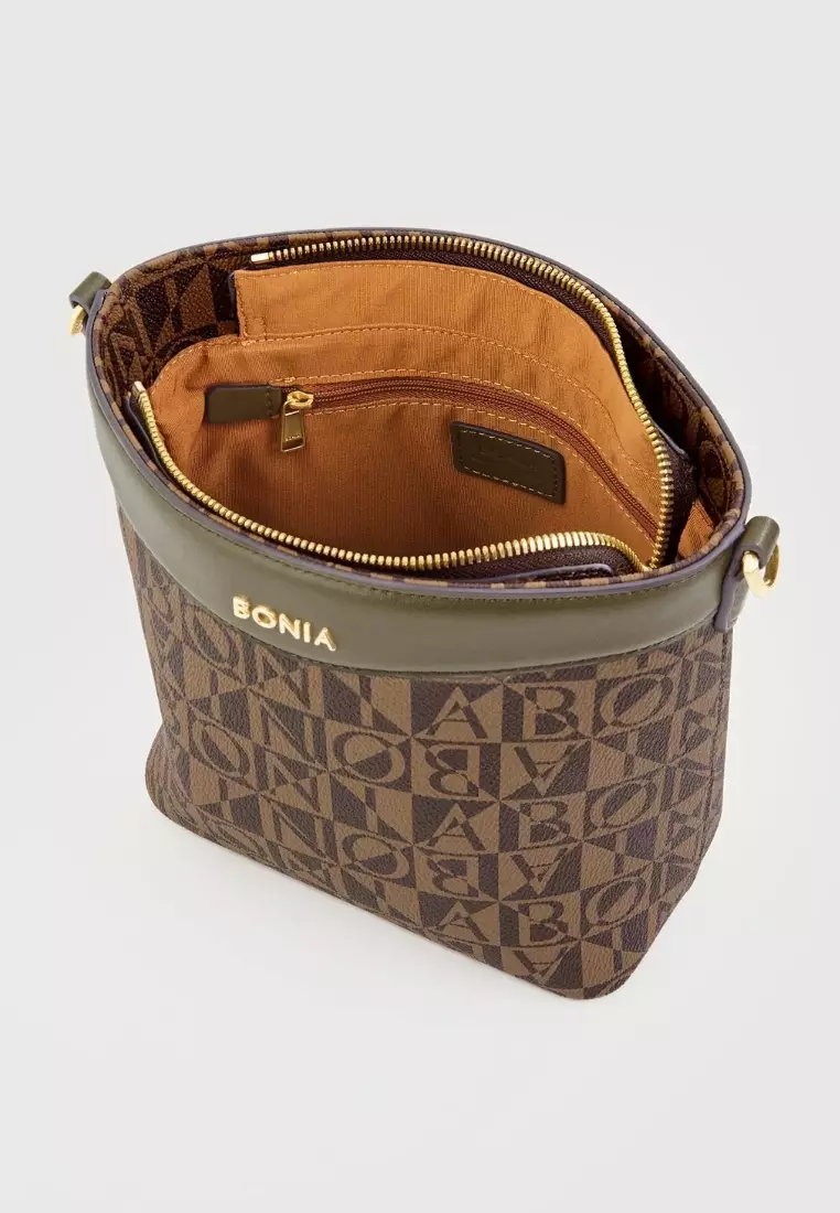 Jual BONIA Pure Monogram Mini Sling Bag Original 2025 | ZALORA Indonesia