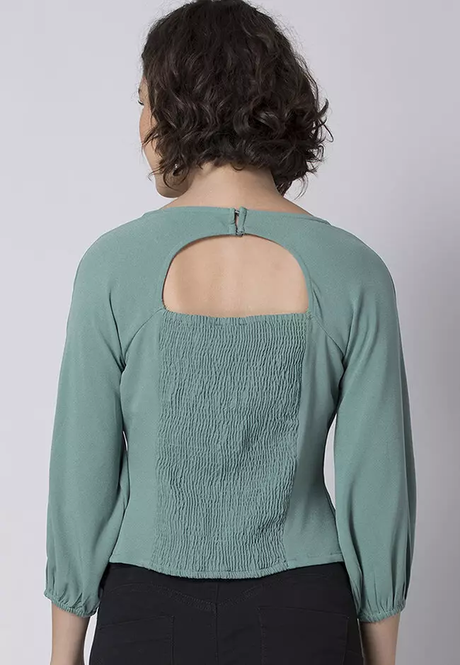 Buy FabAlley Smocked Cutout Back Top 2025 Online | ZALORA Philippines