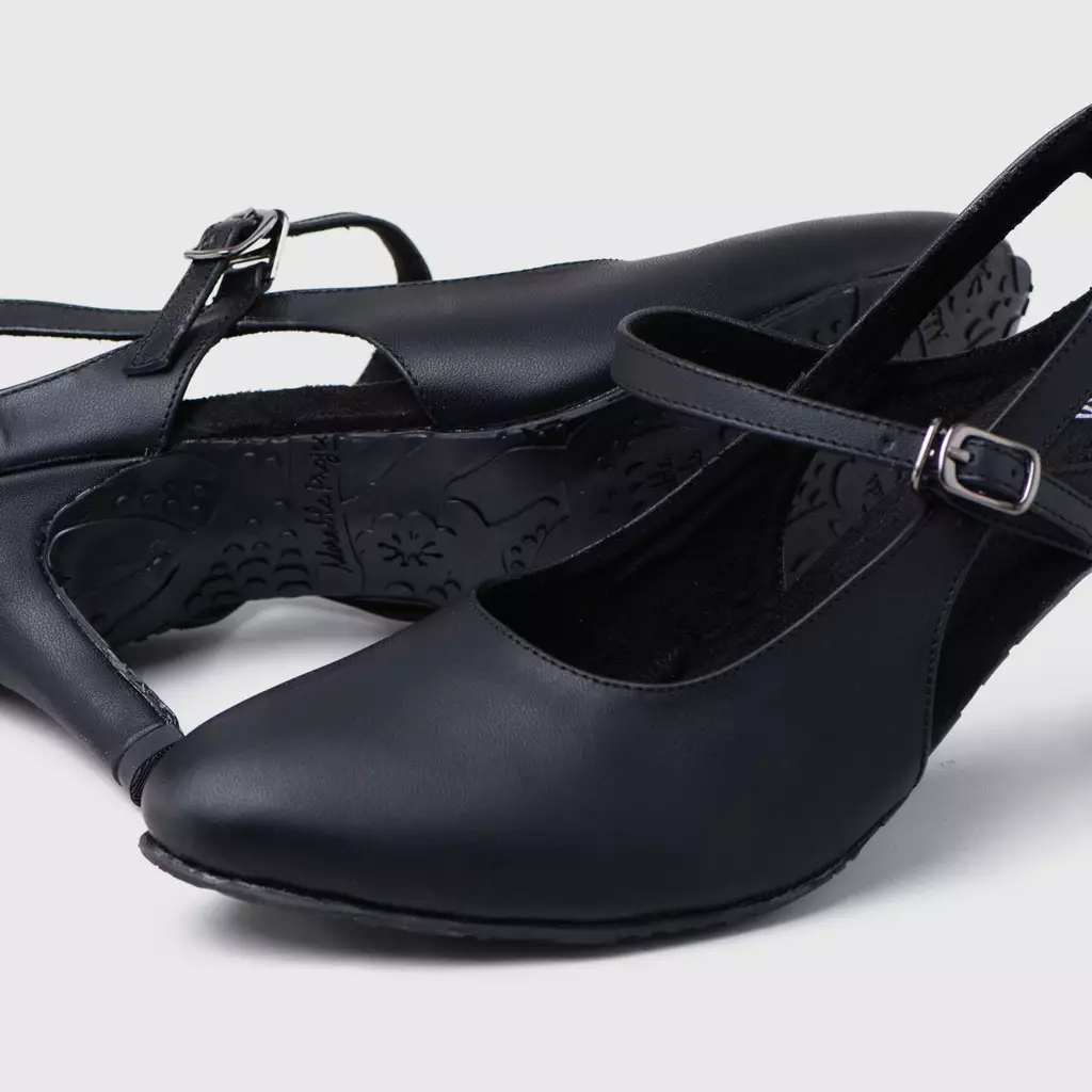 Jual Adorableprojects Decimal Heels Genuine Leather Black Original 2026 ...