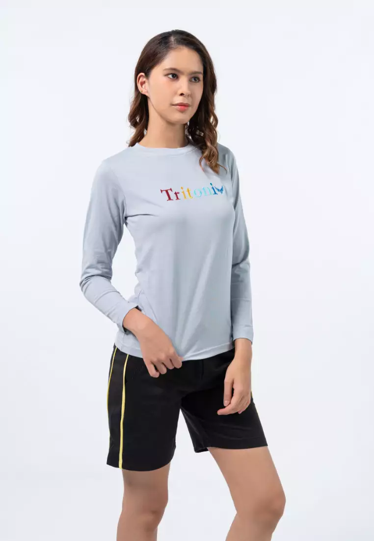 Buy TRITONI WOMEN'S COTTON LIFESTYLE PRINTED LONG SLEEVE T-SHIRT 2025 Online | ZALORA