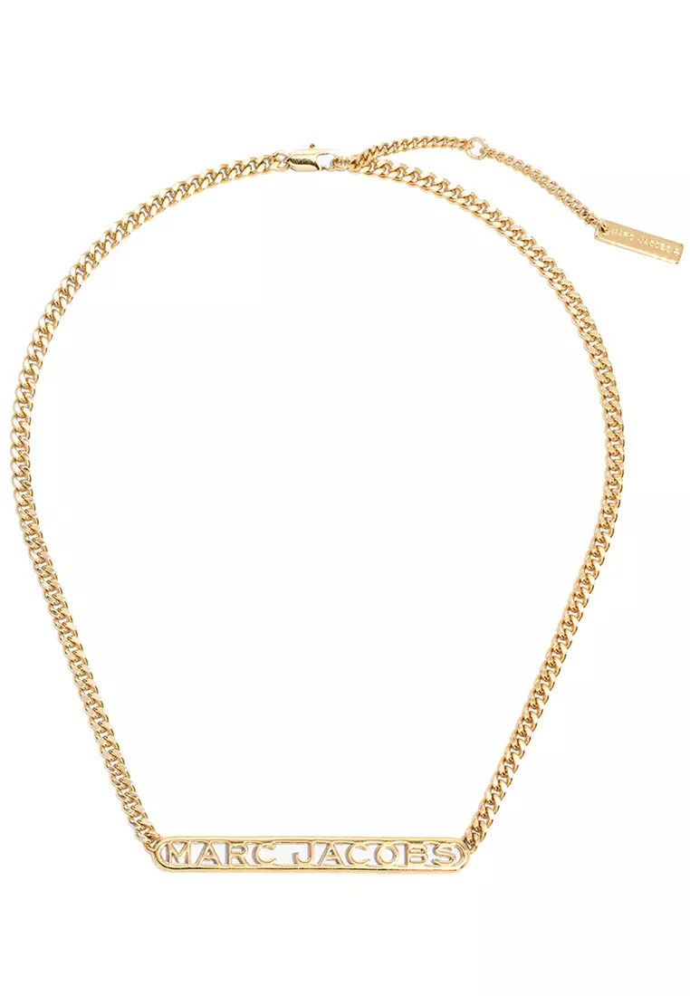 Buy Marc Jacobs Monogram Chain Necklace in Gold J305M03FA22 2026 Online ...