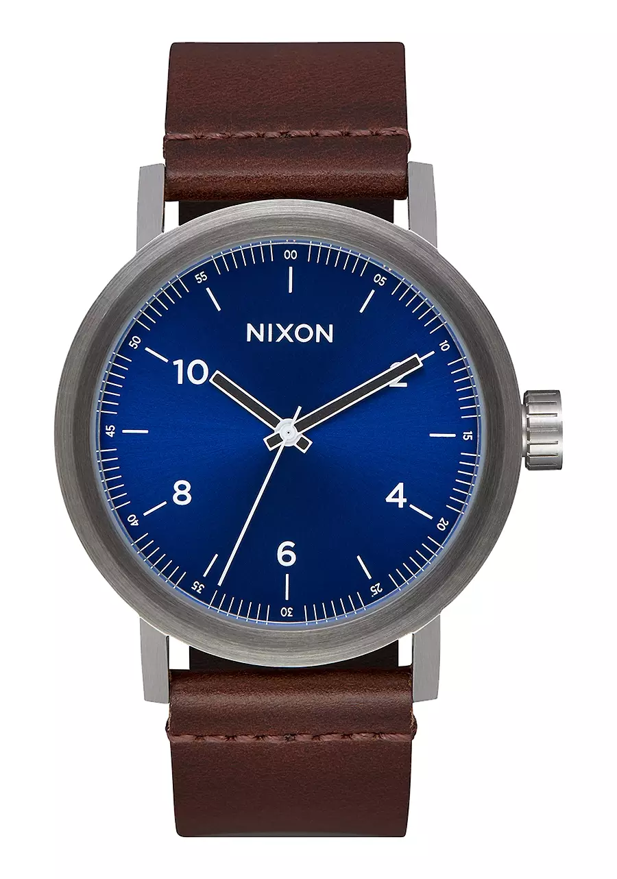 Jual NIXON STARK LEATHER BLUE SUNRAY/ BROWN Original 2024 | ZALORA ...