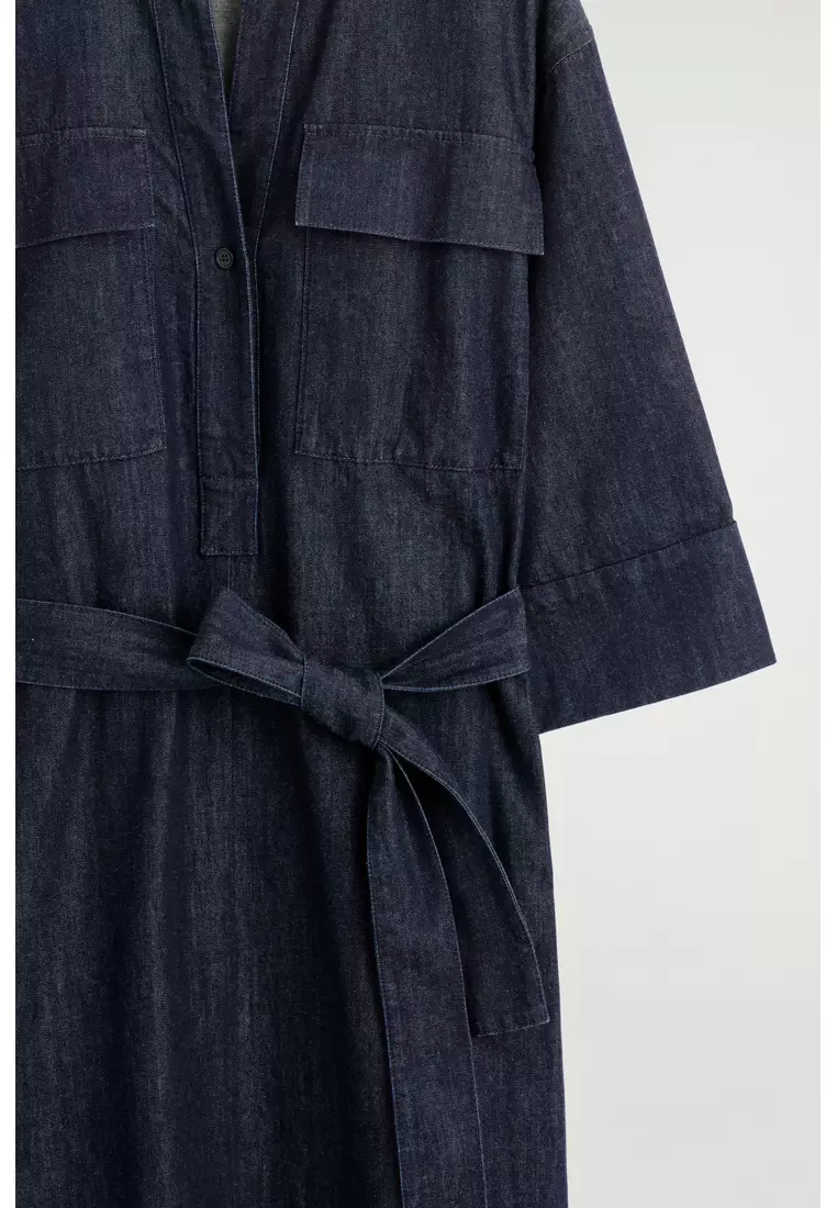 Buy COS DENIM UTILITY MIDI SHIRT DRESS 2026 Online | ZALORA Philippines