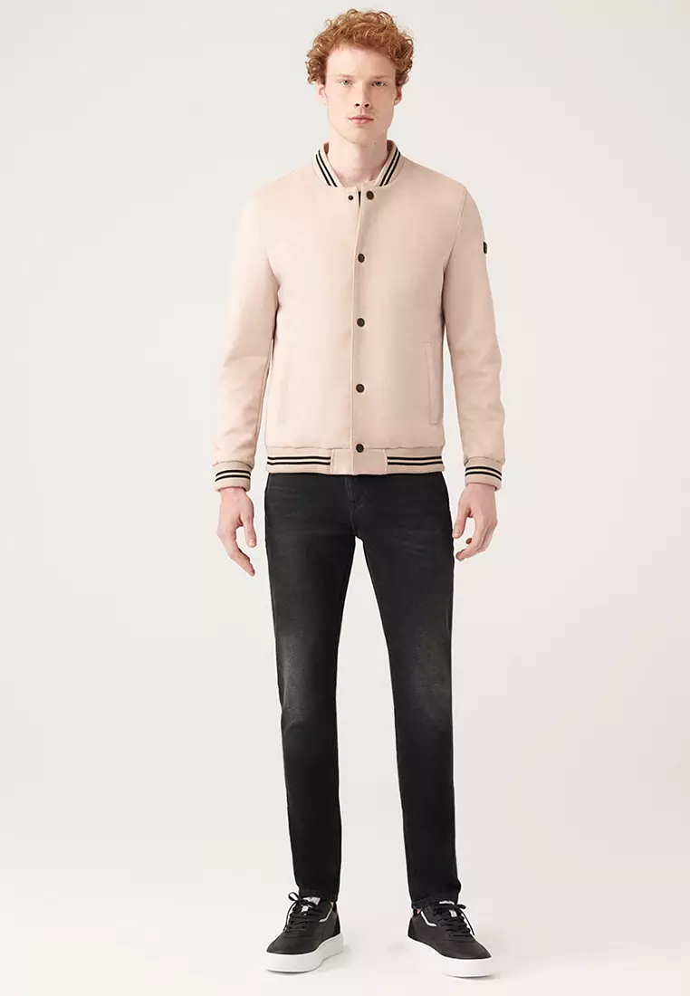 Buy Avva Striped Detail Bomber Jacket 2025 Online | ZALORA Philippines