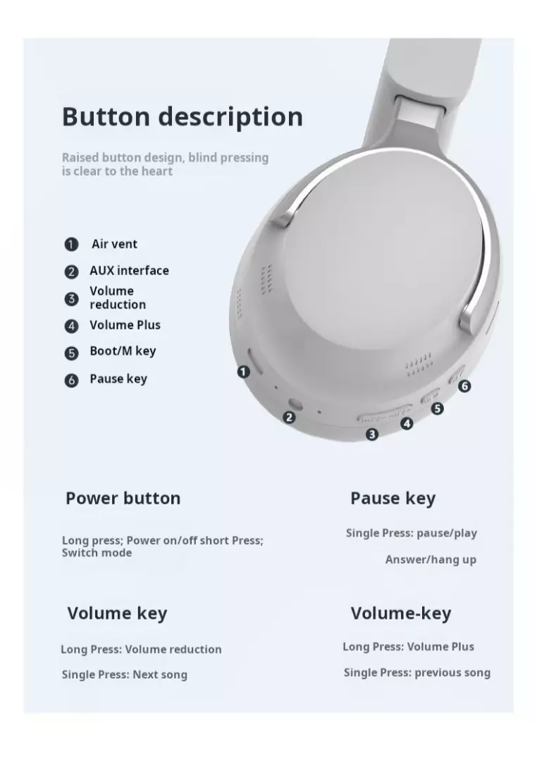Buy Lara Elegant Full-Ear Bluetooth Headset 2025 Online | ZALORA