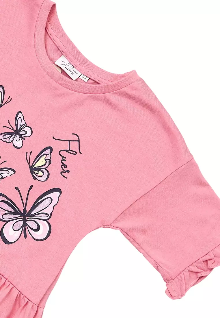 Buy Babyshop Babyshop Gvt Knit Graphic Dress Clothing Girls Orange ...