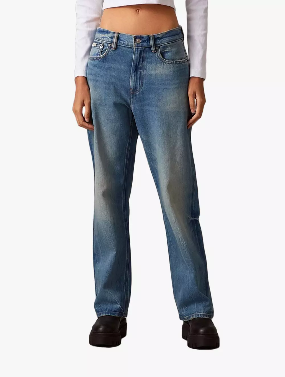 Jual Calvin Klein Calvin Klein - Signature 90's Straight Denim - Blue ...