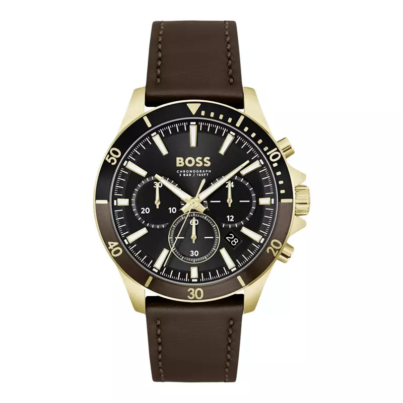 Jual Hugo Boss Jam Tangan Pria Hugo Boss Troper 1514100 Men Chronograph ...