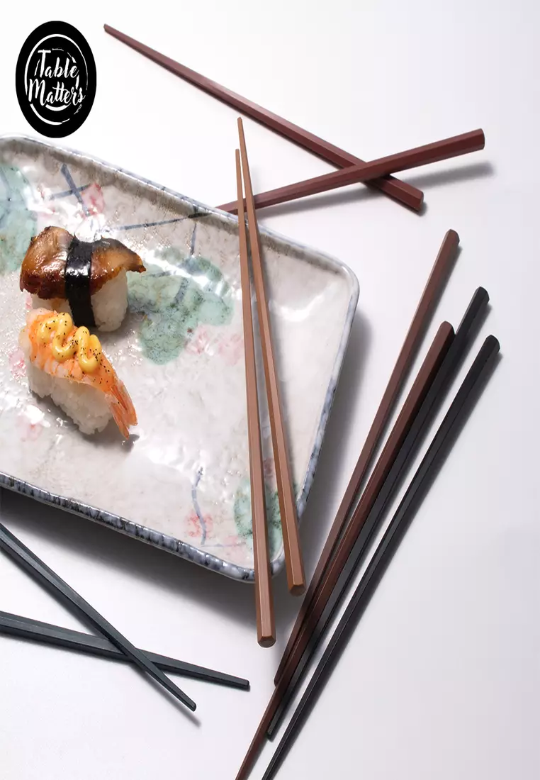 Buy Table Matters Table Matters Porigon - Hexagonal PBT Chopsticks 23cm - Set of 5 (Assorted ...