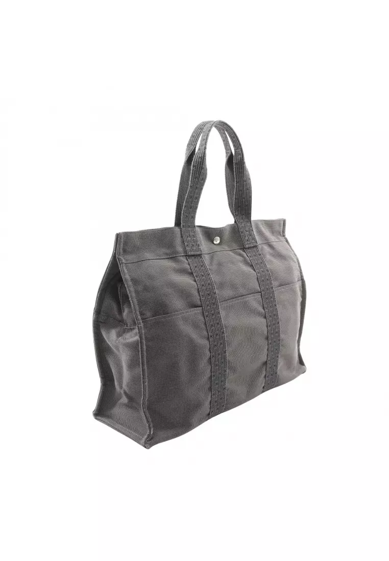 Buy Hermes Pre-Loved Hermès Yale Line GM Handbag tote bag nylon canvas ...