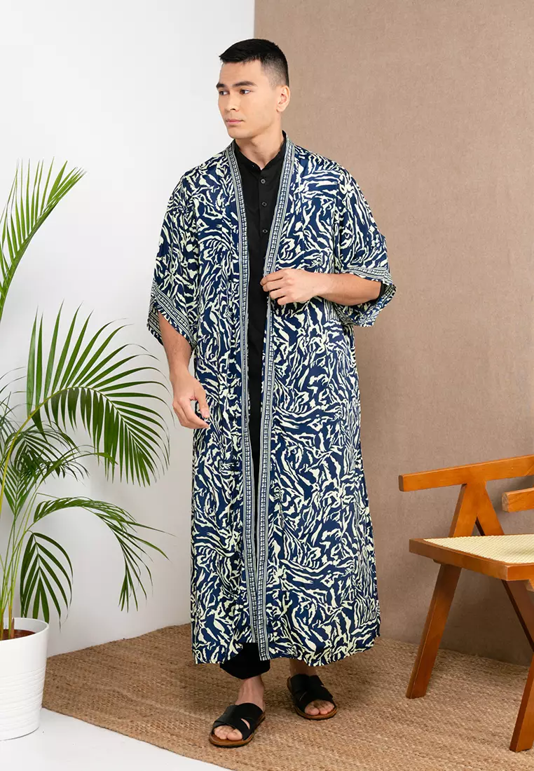 Buy Raja Rani Lifestyle Long Poly Silk Kimono Online | ZALORA Malaysia