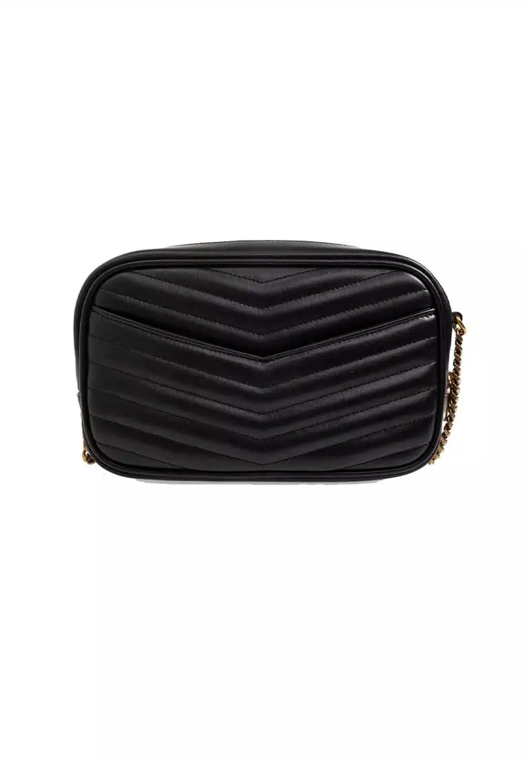 Buy SAINT LAURENT YSL Mini Lou In Quilted Leather Black 748849DV701 ...