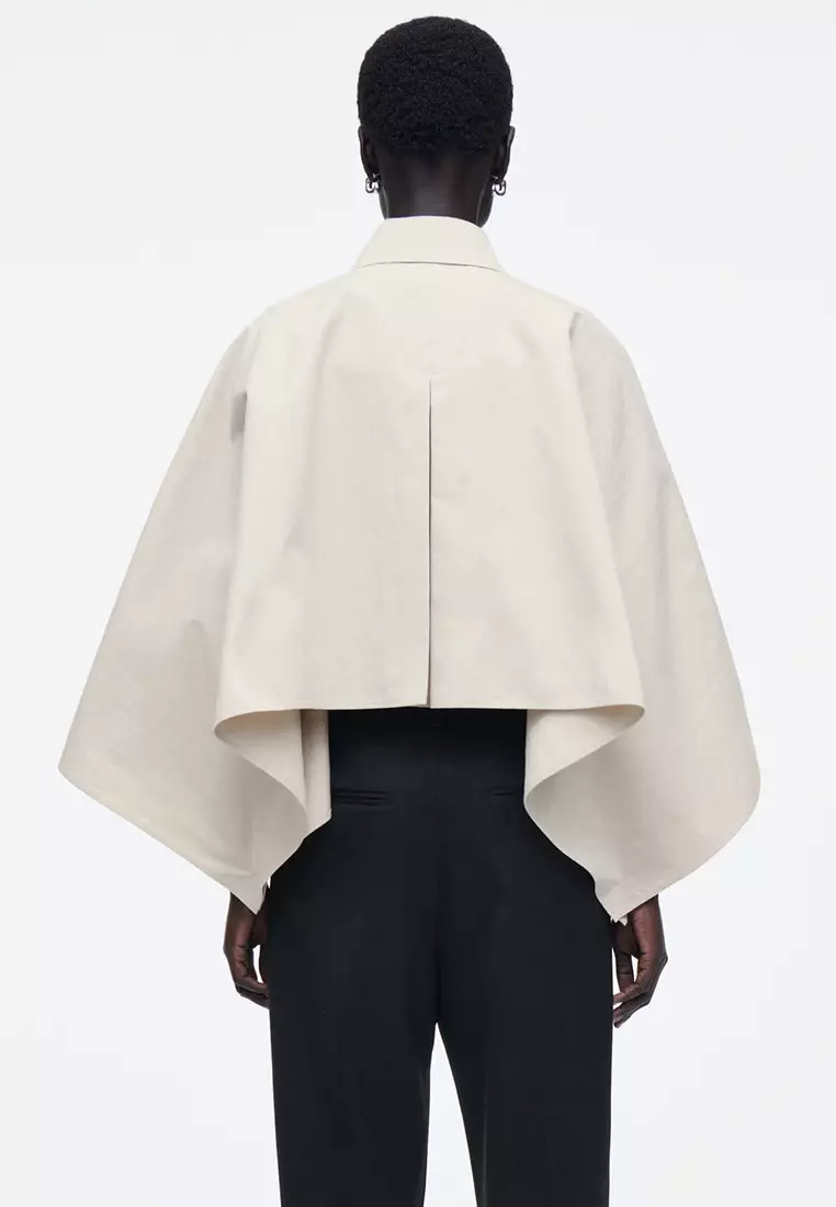 COS Oversized Cropped Trench Coat Cape 2025 | Buy COS Online | ZALORA ...