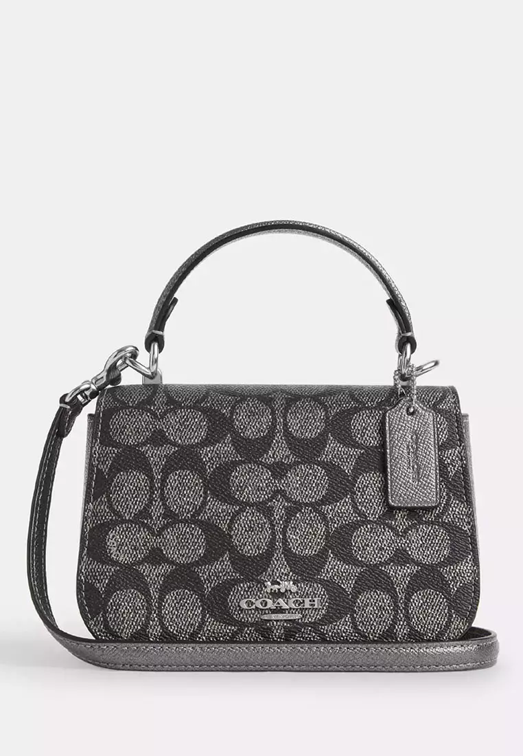 Coach Lysa Top Handle Bag In Signature Canvas 2024 | Buy Coach Online ...
