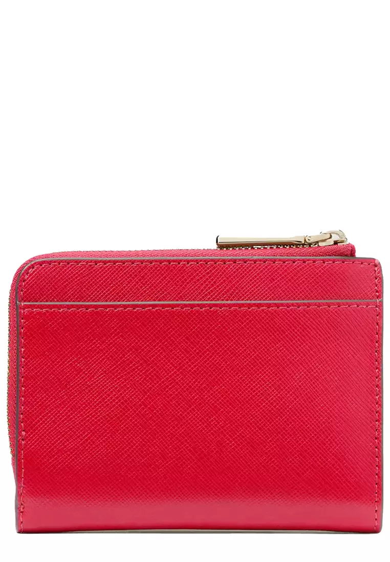 Buy Kate Spade Madison Small L Zip Wallet in Ruby Red KH615 2026 Online ...
