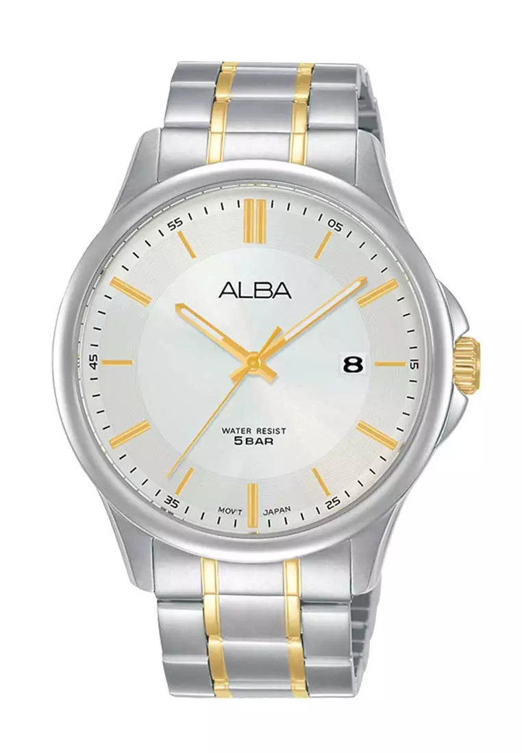 Jual Alba ALBA Jam Tangan Pria - Silver Gold - Stainless Steel ...