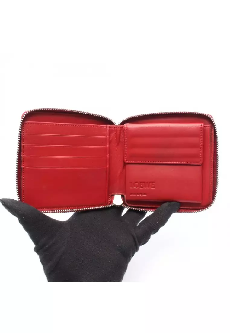 Buy Loewe Pre-Loved LOEWE MAZE Maze Square Zip Wallet round zipper ...